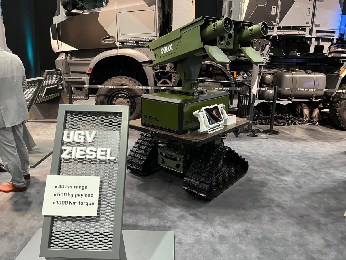 Diehl Defence zeigt UGV Ziesel mit Autonomie-Kit PLATON in Nürnberg